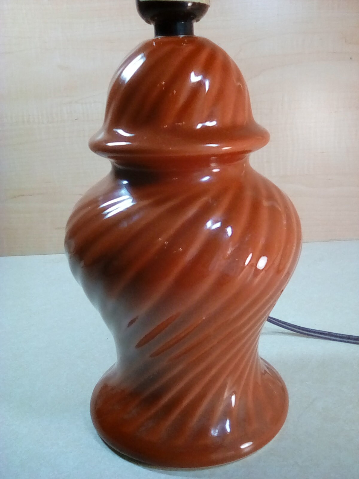 Pretty Ginger Jar Swirl Style Ceramic Table Lamps - Etsy
