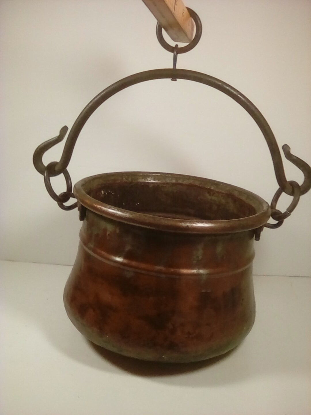 Rare Hard to Find Primitive Copper Hanging Kettle - Etsy