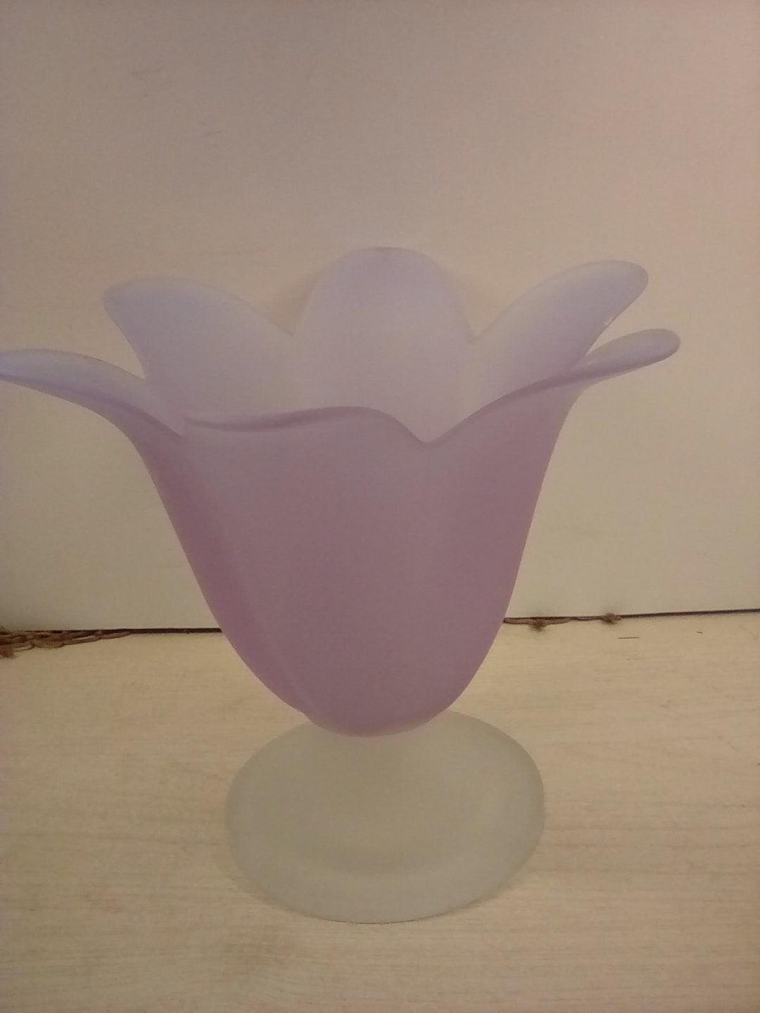 Tulip Shape Glass Vase - Etsy