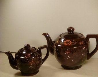 Brown Tea Pot - Etsy