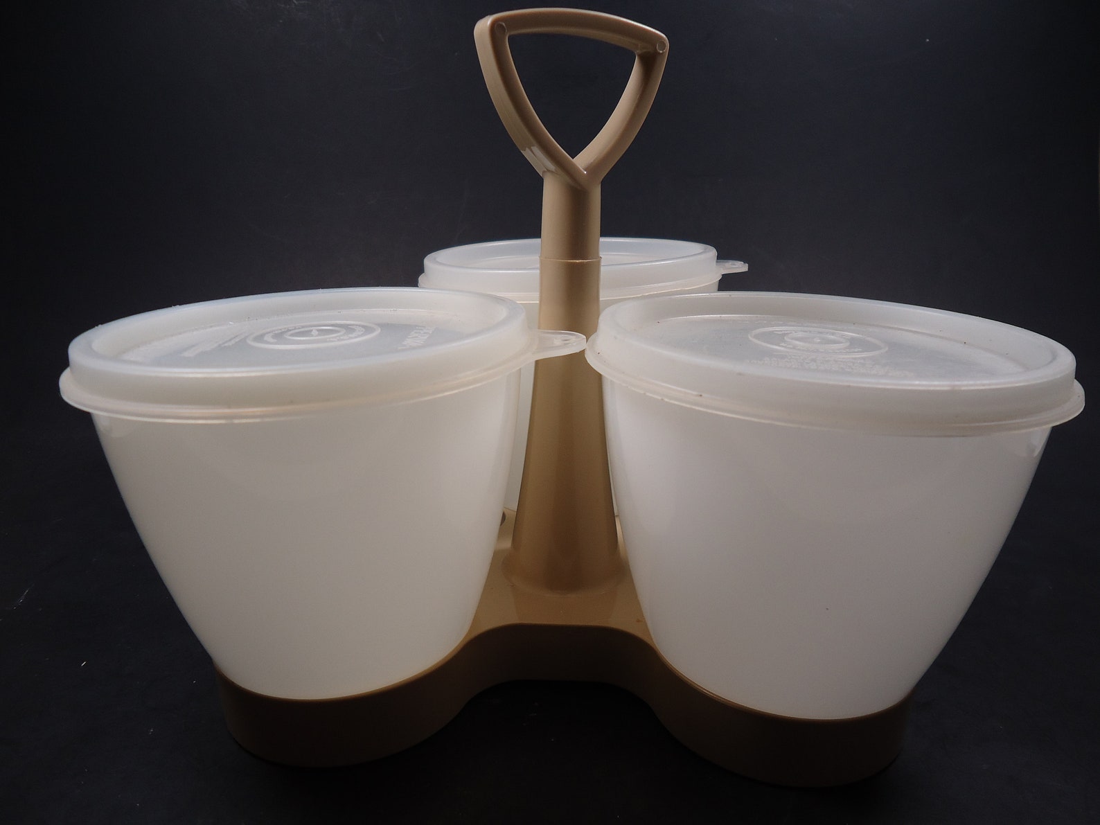 Tupperware Condiment Caddy Small Bowls With Lids | Etsy