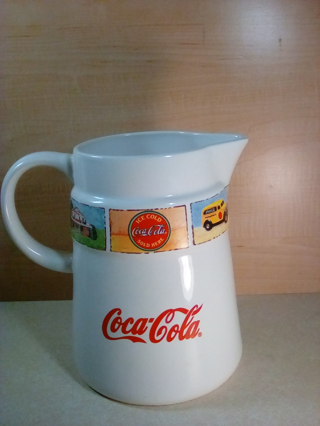 Ceramic Coca-cola Serving Pitcher - Etsy