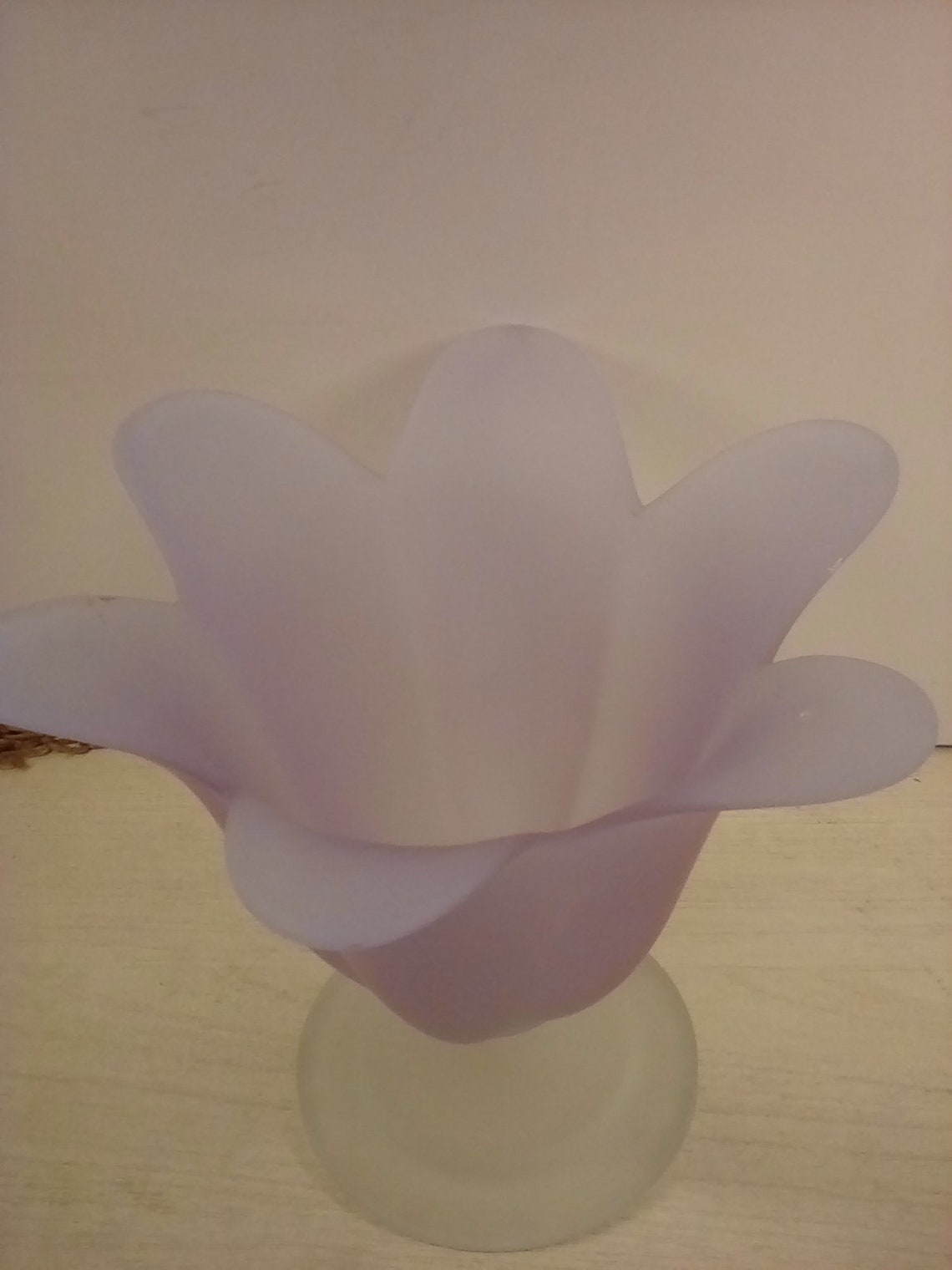 Tulip Shape Glass Vase - Etsy