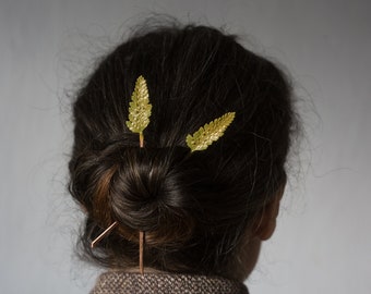 Fern Leaf Hair Pins | Etsy