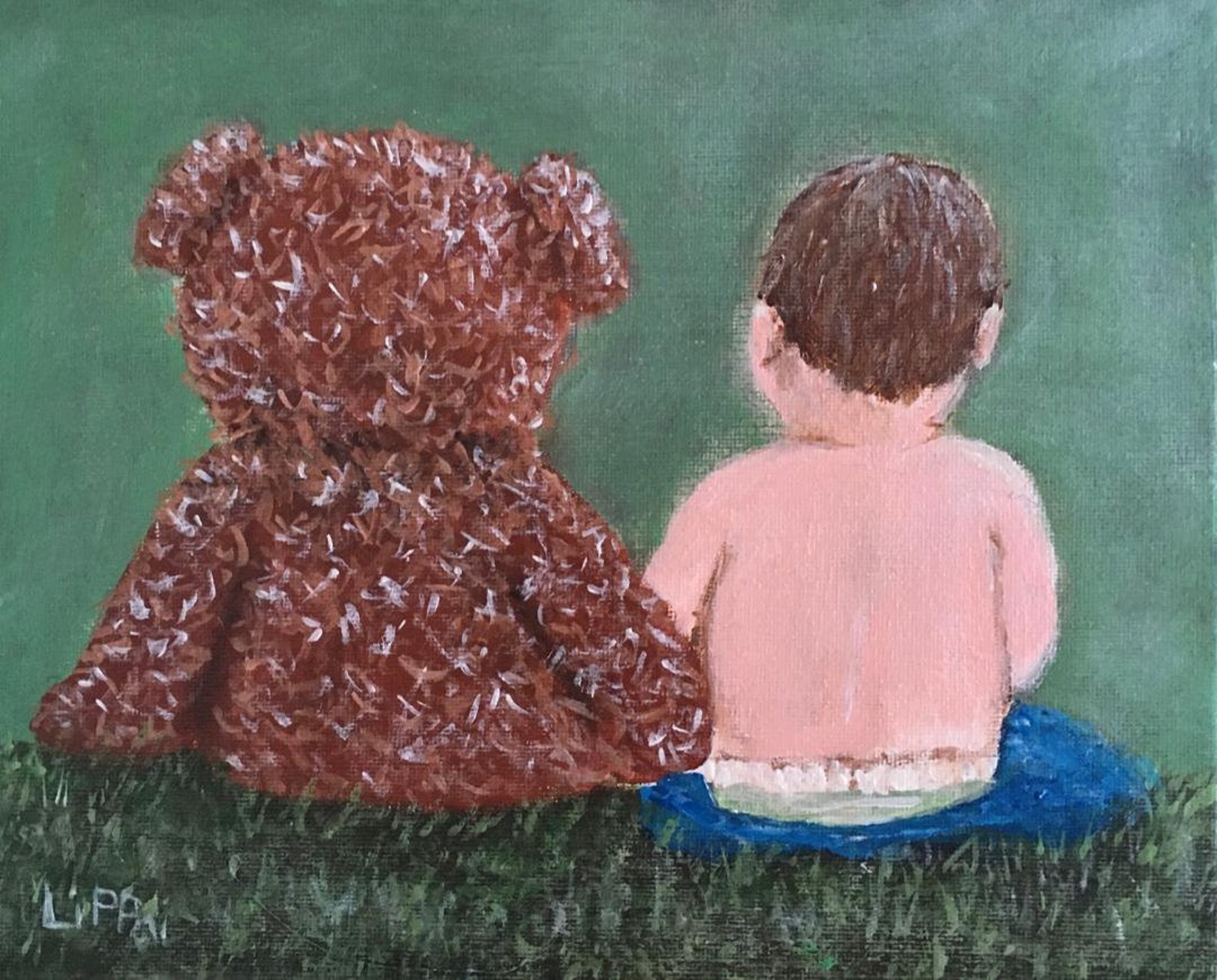 Little Boy Painting Child Painting Nursery Art Teddy Bear Etsy de little-boy-painting-child-painting-nursery-art-teddy-bear-etsy-de