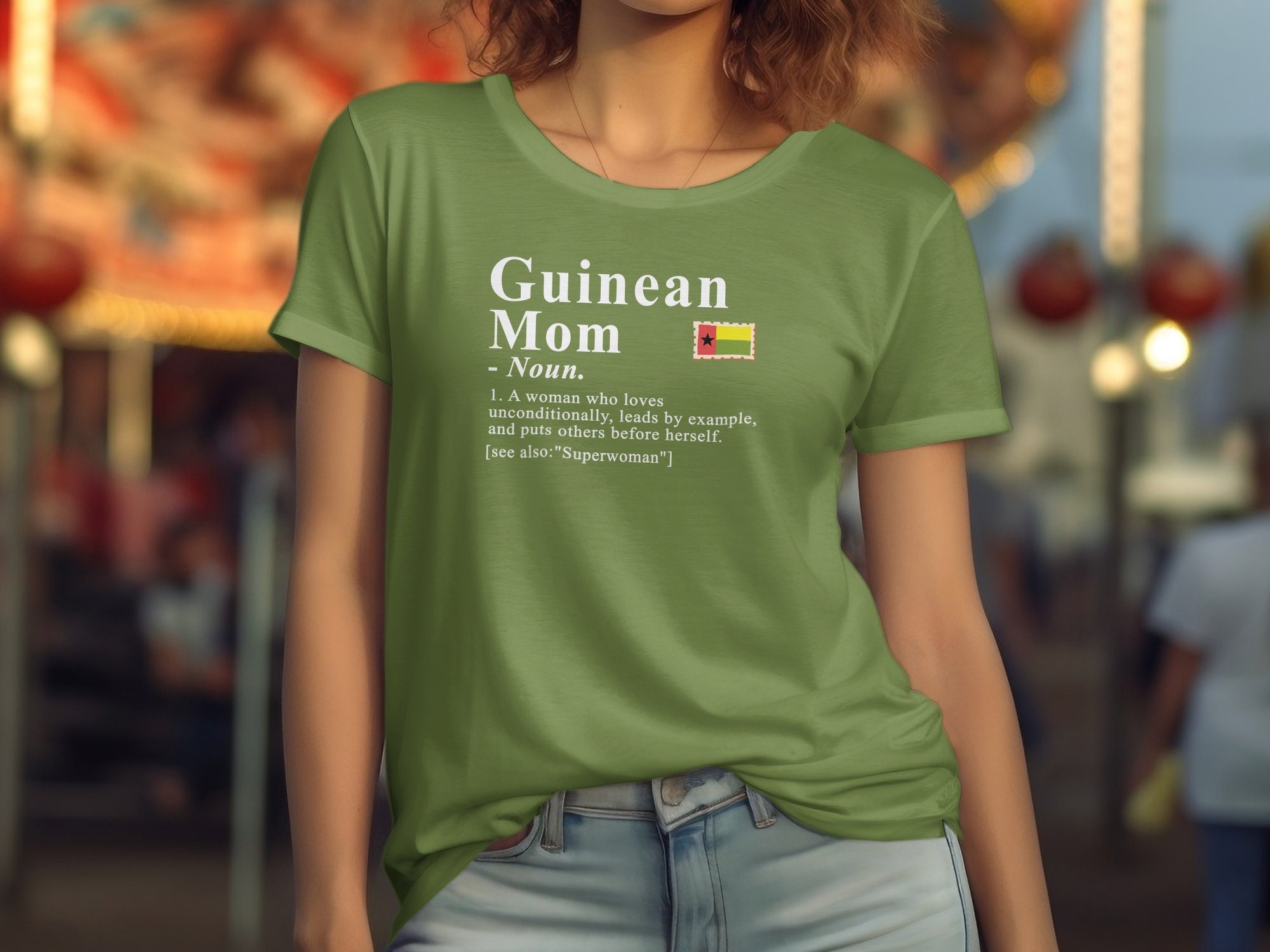 Guinean Heritage Shirt, Mom Definition Shirt, Guinea-bissau Gift Idea ...