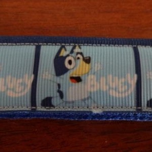 Bluey Adjustable Dog Collar, 25mm Wide - Etsy