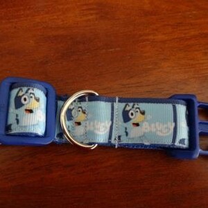 Bluey Adjustable Dog Collar, 25mm Wide - Etsy