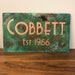 Copper Custom Sign- Personalized With Last Name - Copper Patina Sign ...