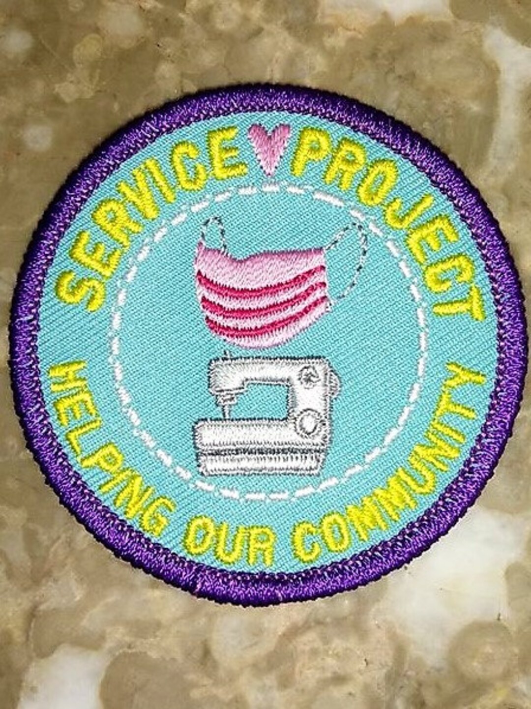 Service Project Helping Our Community Mask Making Girl Scout Fun Patch ...