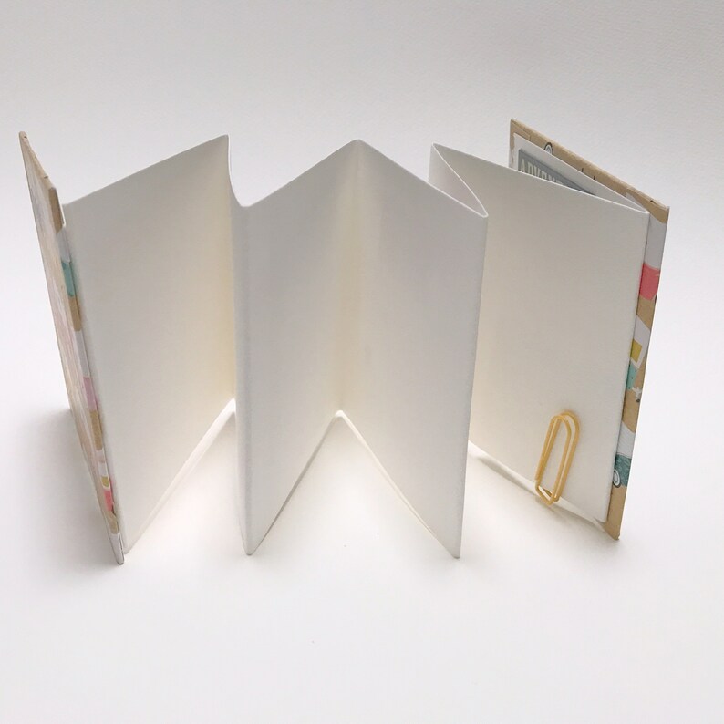 Handmade Accordion Pocket Sketchbook for Ink, Pen, Journaling ...