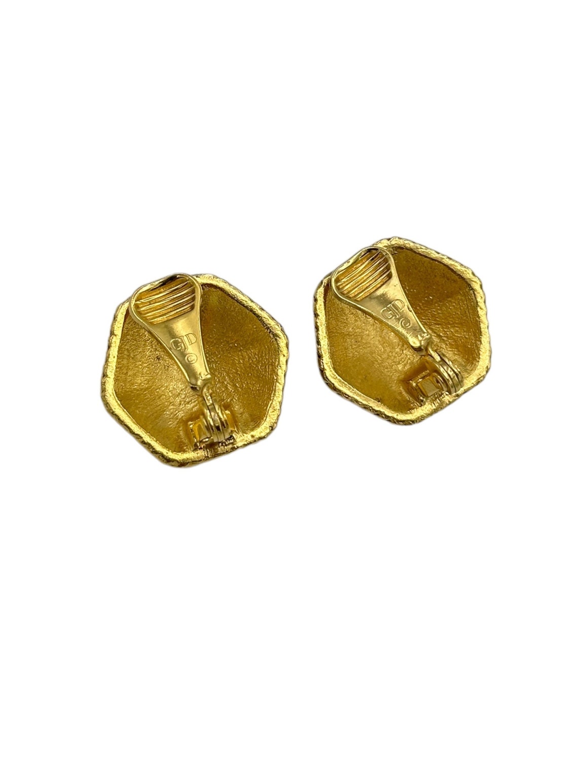Ginnie Johansen GJD Gold Etruscan Enamel Clip-on Earrings - Etsy