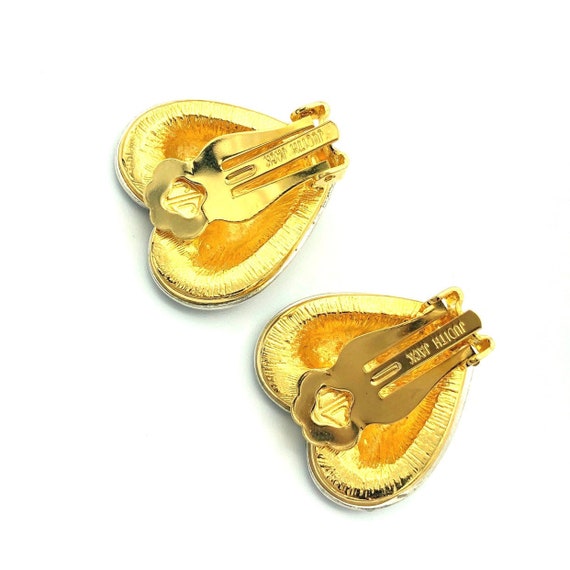 Gold Judith Jack Puffy Heart Sterling Vintage Clip-On… - Gem