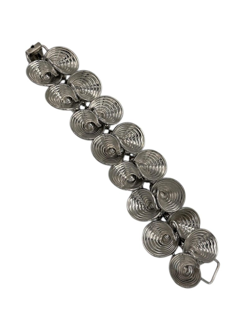 Vintage Silver Modernist Chunky Bangle Bracelet | Statement MCM ...