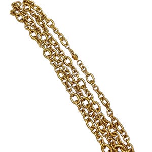 Ralph Lauren RRL Gold Long Cable Link Layering Necklace RRL Vintage ...