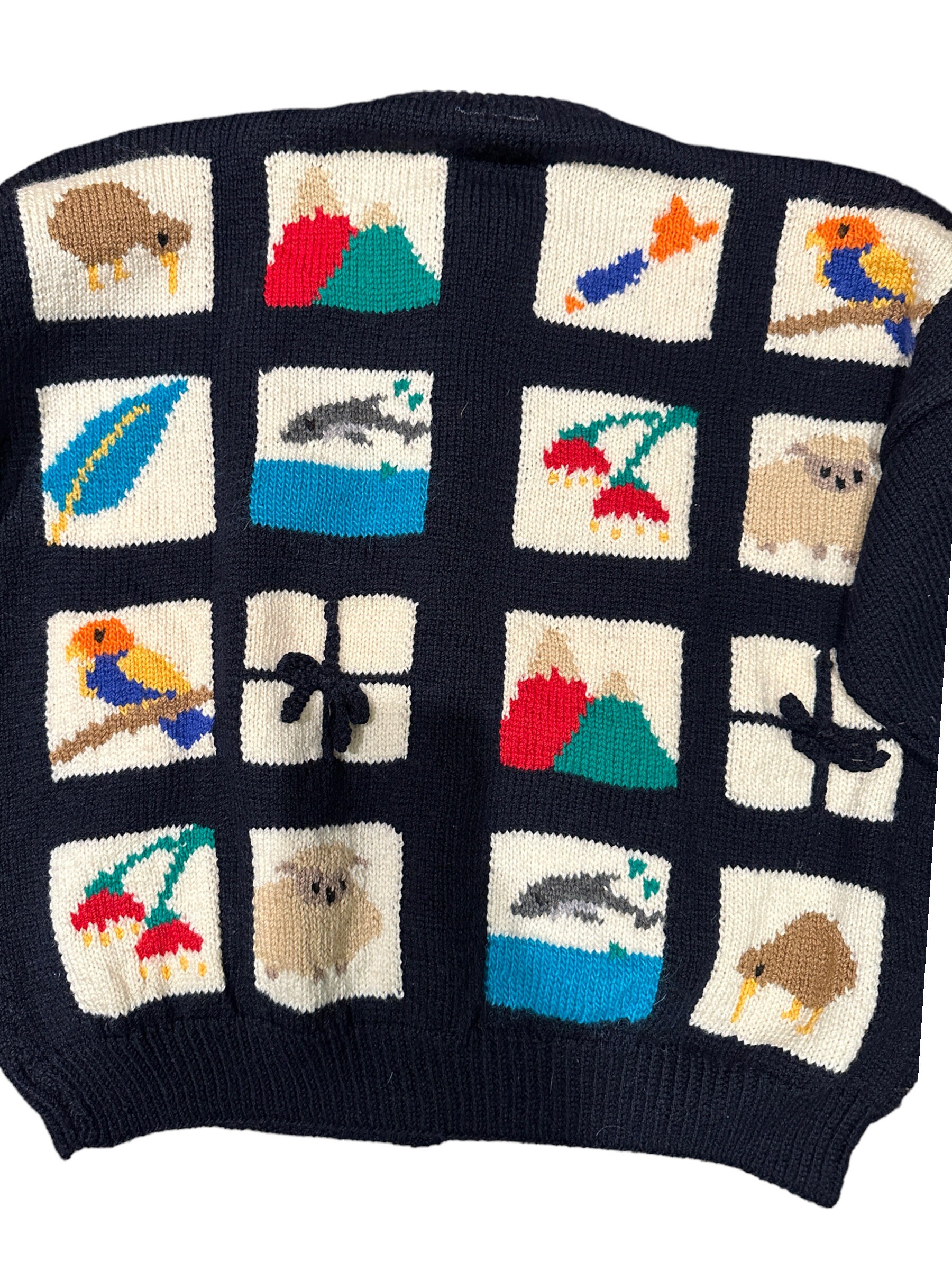 Bonz New Zealand Wool Holiday Vintage Button Cardigan Sweater - Etsy