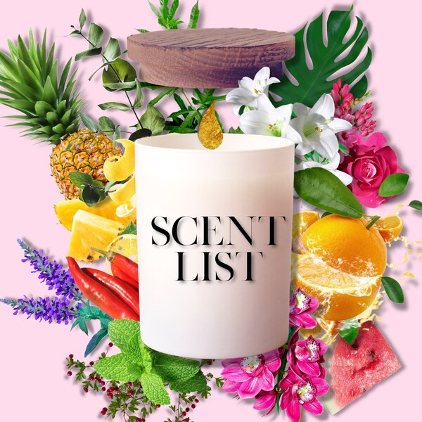 Scent List - Etsy