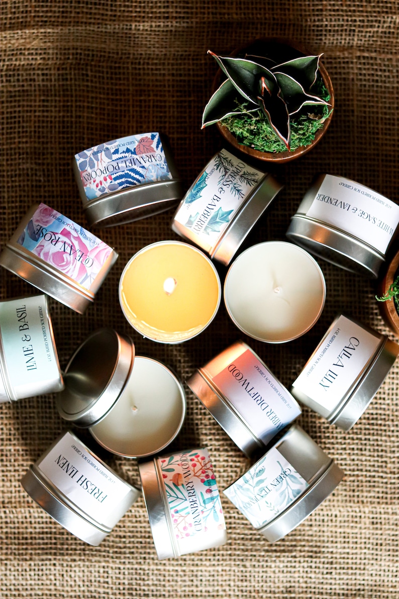 Wholesale 4 Oz Soy Candles Set Of 40 Bulk Soy Candles Mix Etsy
