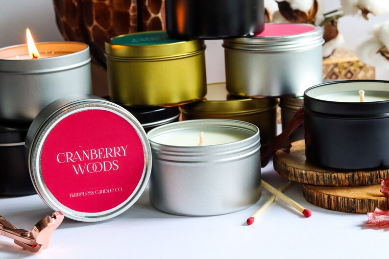 Wholesale 8 Oz Soy Candles Tins Bulk Soy Candles Candles Etsy