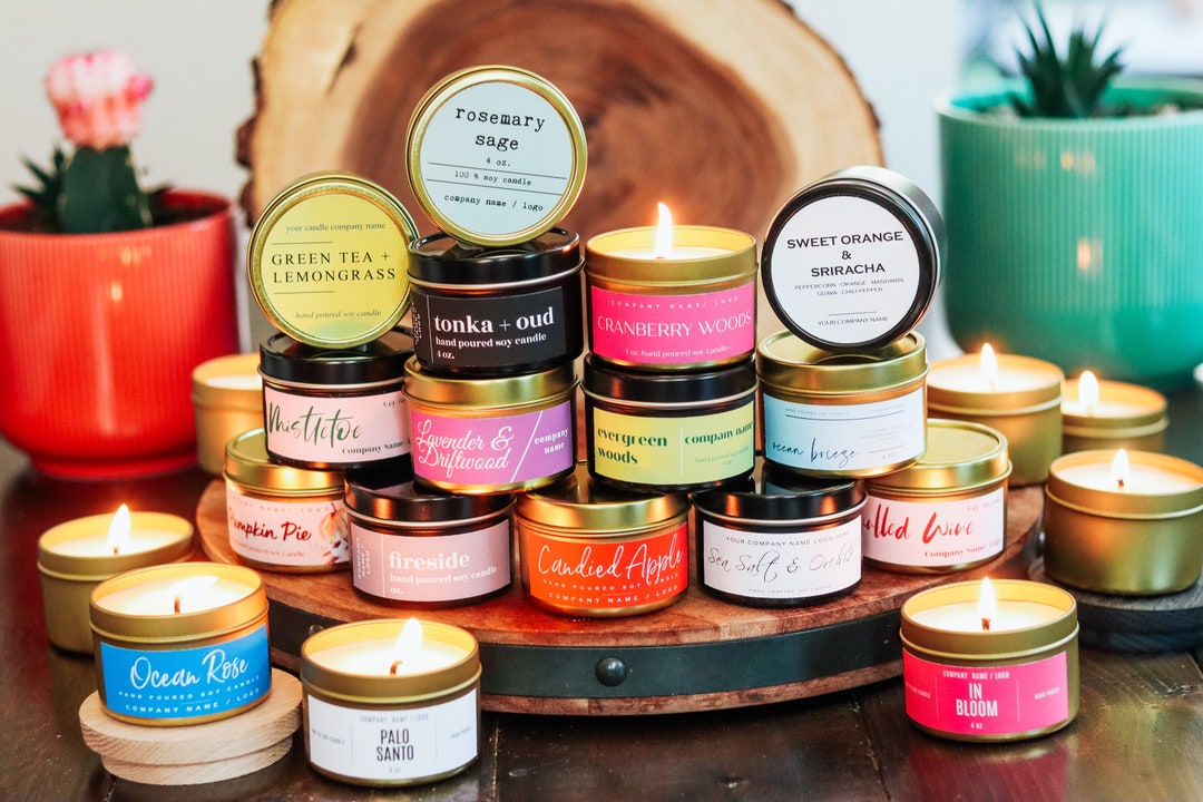 Wholesale 4 Oz Soy Candles Set Of 40 Bulk Soy Candles Private Label