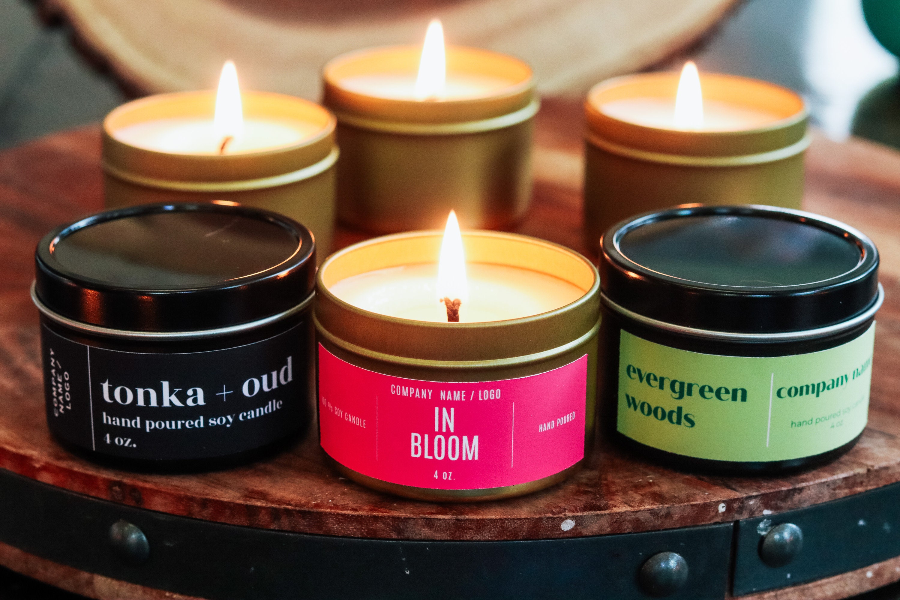 Wholesale 4 Oz Soy Candles Set Of 40 Bulk Soy Candles Etsy