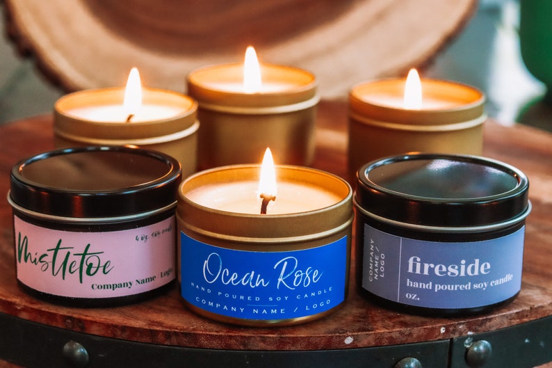 Wholesale 4 Oz Soy Candles Set Of 40 Bulk Soy Candles Etsy