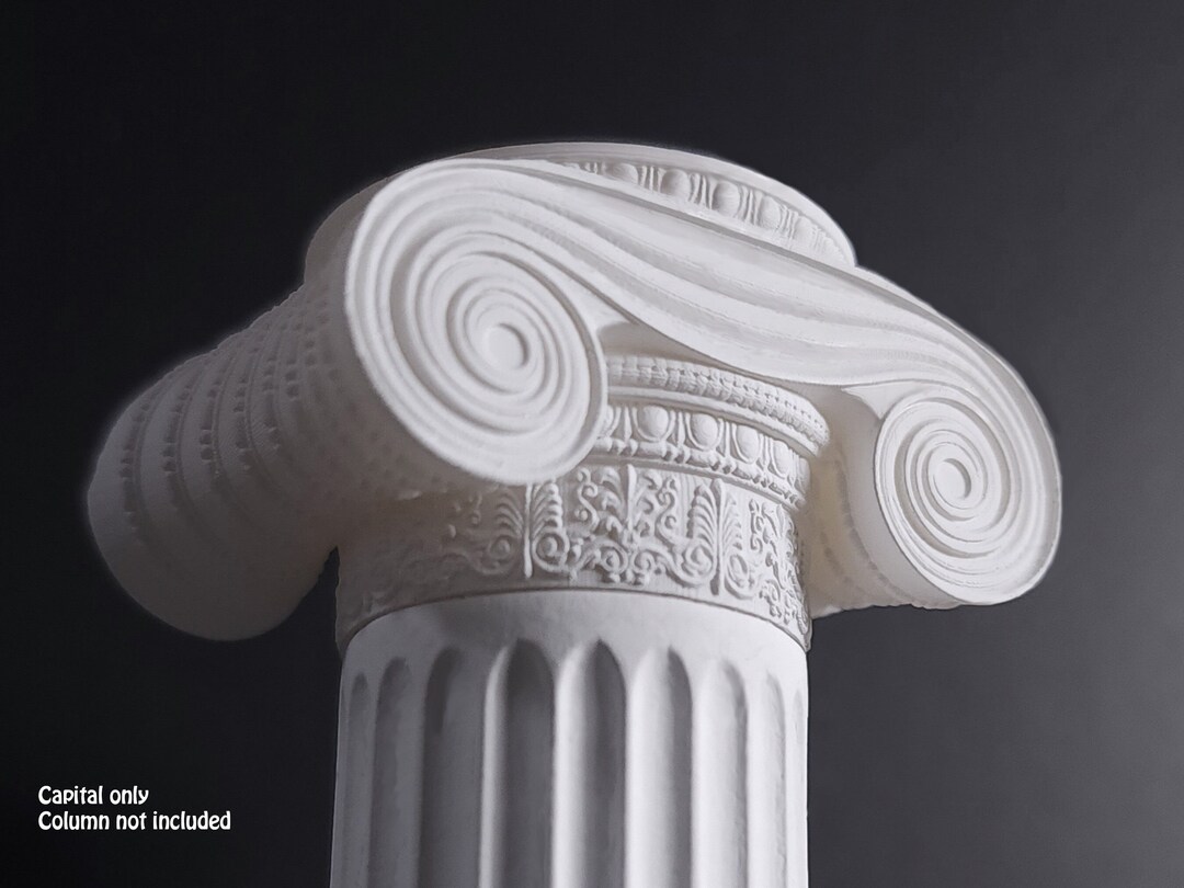 Miniature Greek Erectheum Capital With Necking Dollhouse Column Scale ...