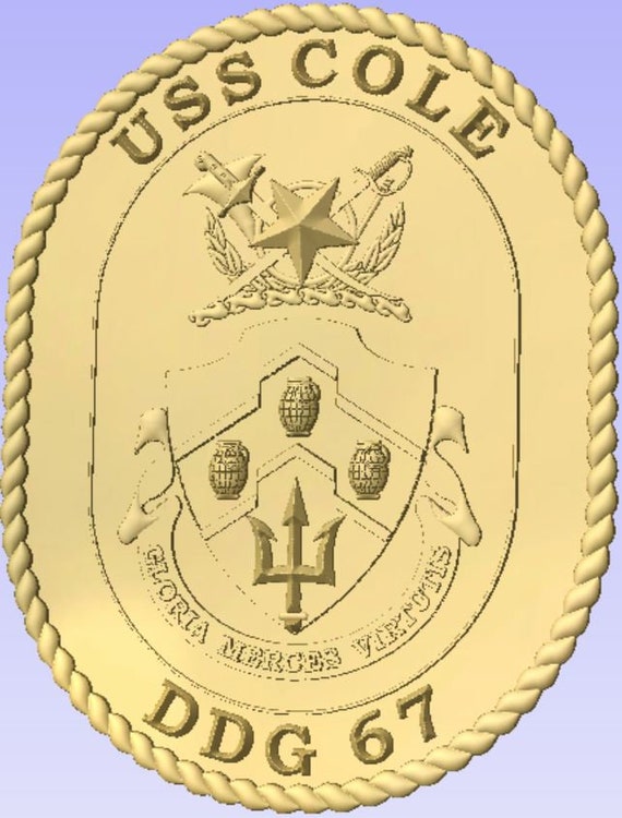 USS Cole 3D .STL File - Etsy