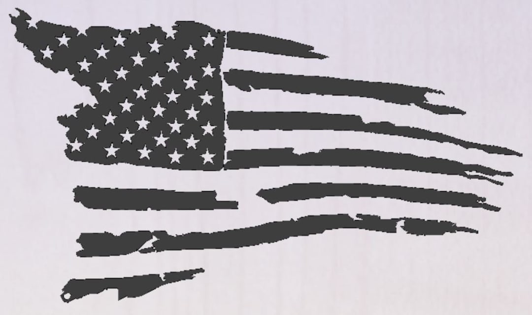 Tattered Flag 3D Model - Etsy