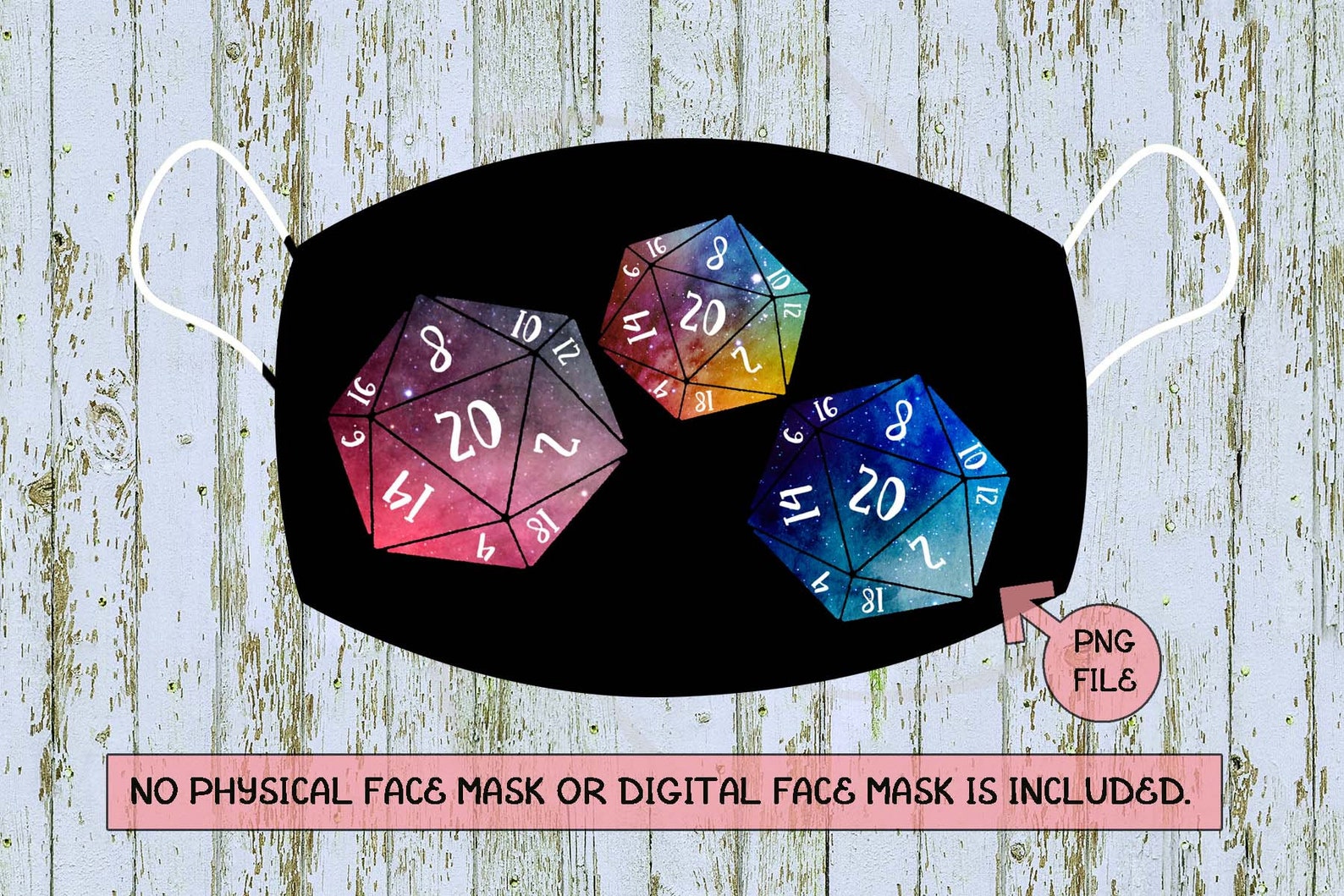 DnD face mask printable PNG Stats face mask | Etsy