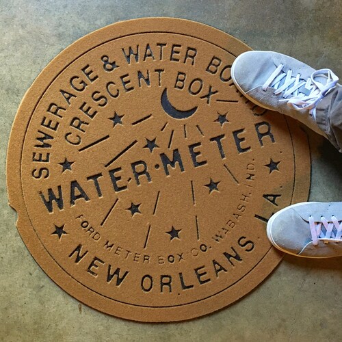 New Orleans Water Meter Art Print Poster Original Louisiana | Etsy