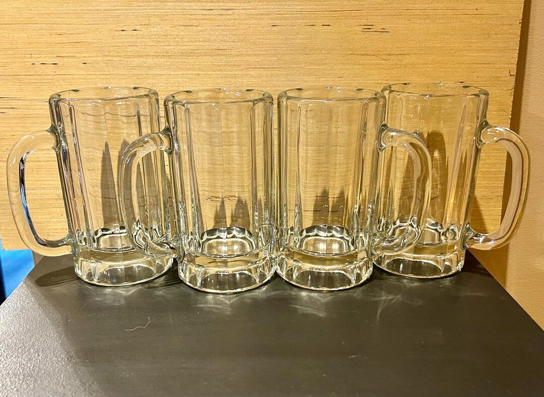 Set of 4 Vintage Libbey Heidelberg Glass Beer Mugs - Etsy