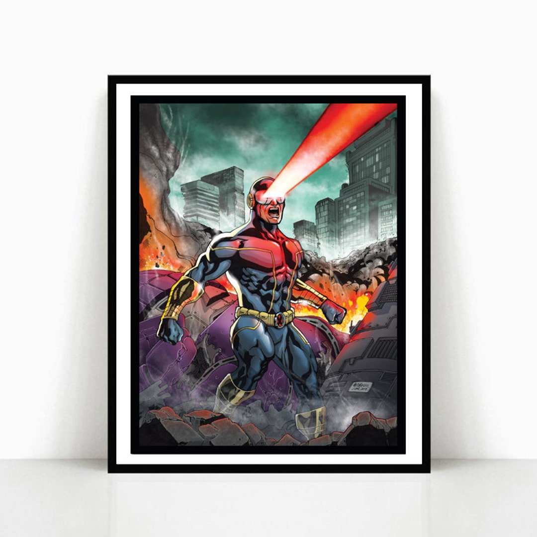 Cyclops A3 Poster Fan Art Print Marvel Comics - Etsy