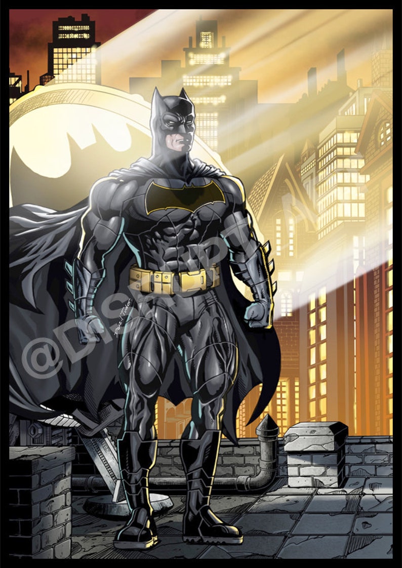 BATMAN A3 Poster Fan Art Print DC Comics - Etsy
