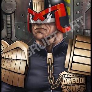 JUDGE DREDD A3 Poster Fan Art Print 2000AD - Etsy Australia