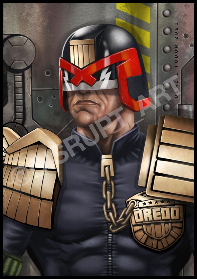 JUDGE DREDD A3 Poster Fan Art Print 2000AD - Etsy