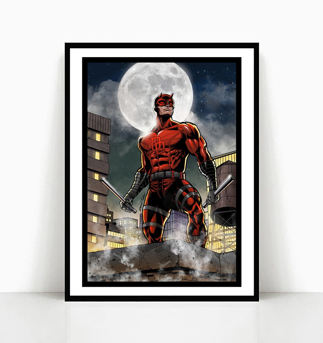 DAREDEVIL A3 Poster Fan Art Print Marvel Comics - Etsy