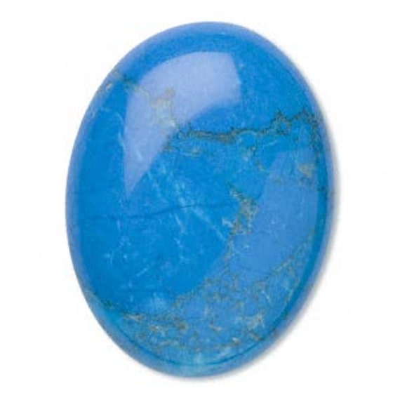 Howlite Turquoise Blue Cabochon Stone 185 | Etsy