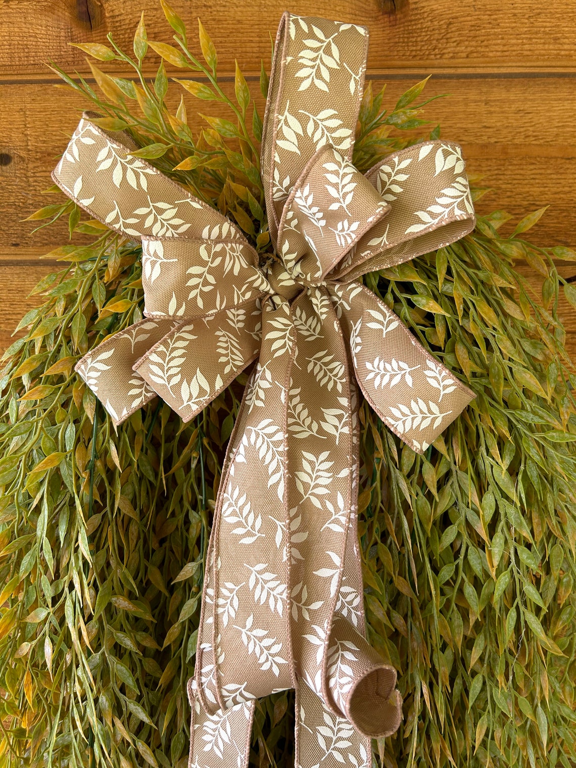 Cascading Fall Greenery Swag, Front Door Greenery Swag, Year-round ...