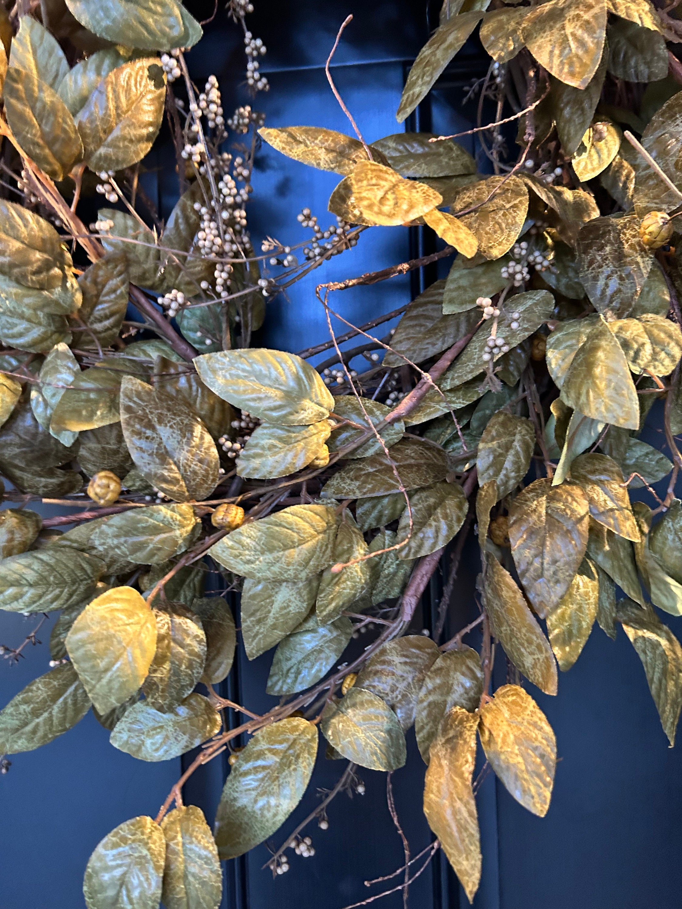 Farmhouse Greenery Wreath, Greenery Interior Decor, Year-round Greenery ...
