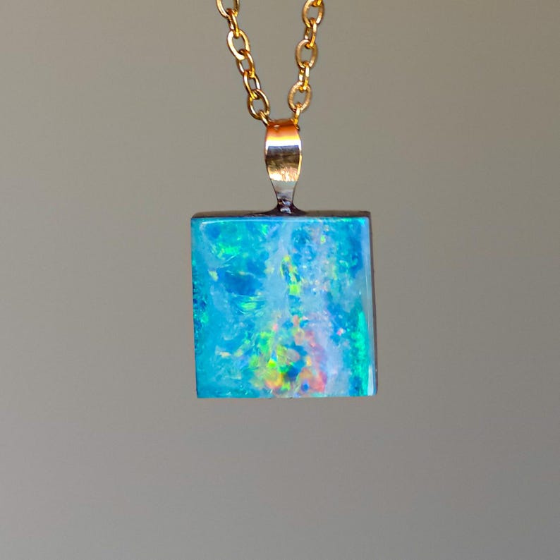 ELARA | 14K Gold Australian Opal Doublet/ Coober Pedy Opal/ Opal ...