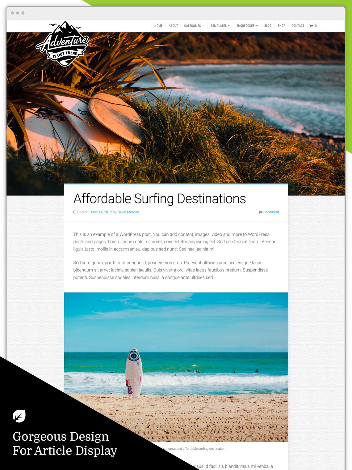 Adventure Theme - Wordpress Website Template for Travelers - Etsy