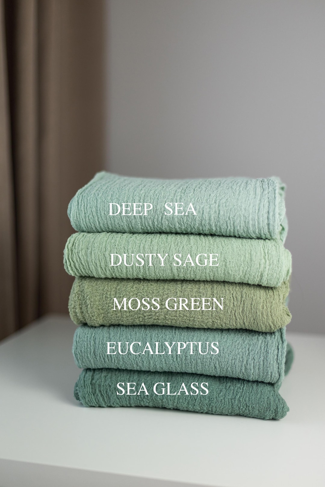 Moss Green Table Runner Decor Boho Wedding Centerpiece Rustic Wedding ...