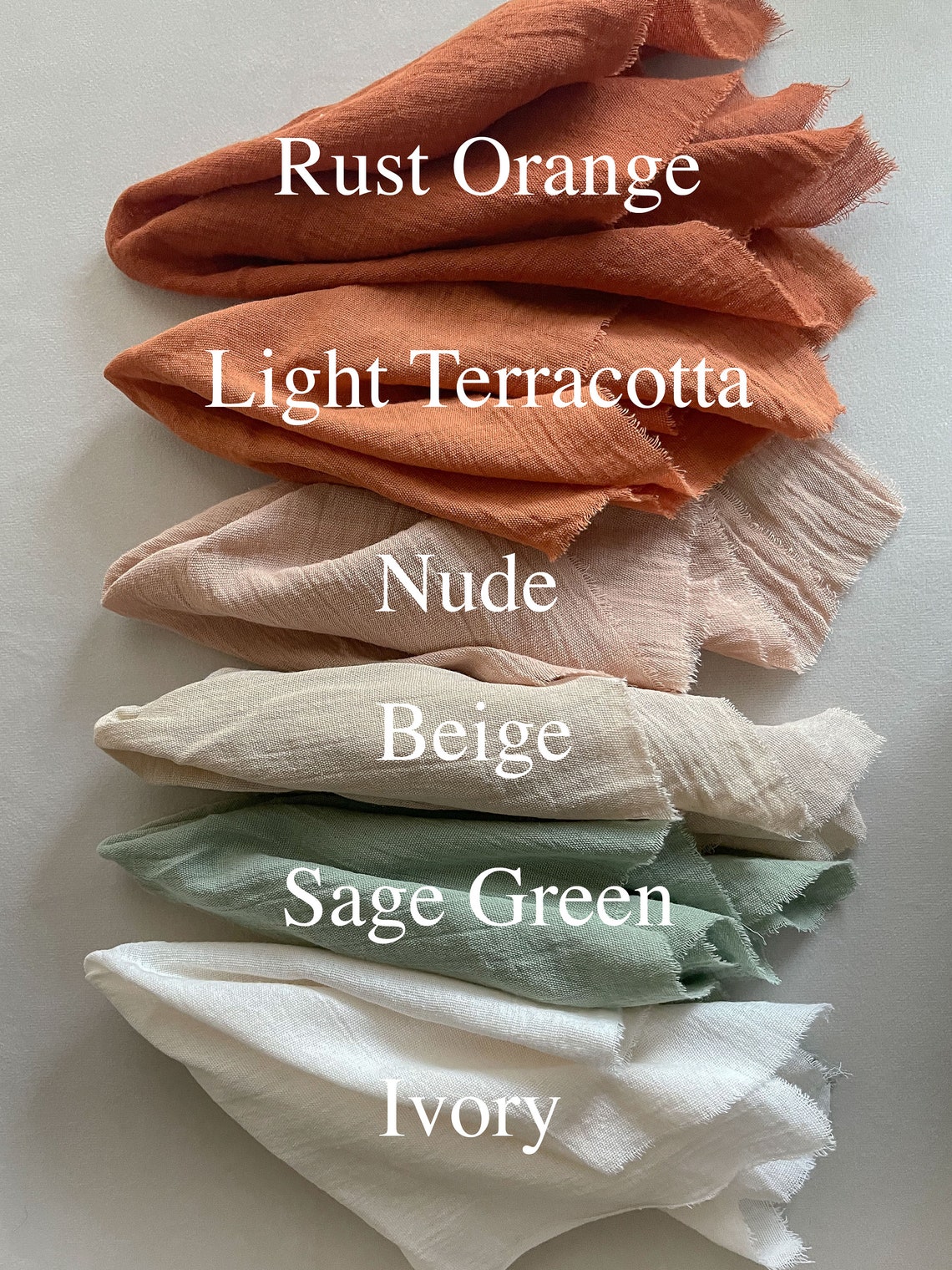 Terracotta Boho Wedding Cheesecloth Table Runner Wedding Arch - Etsy ...