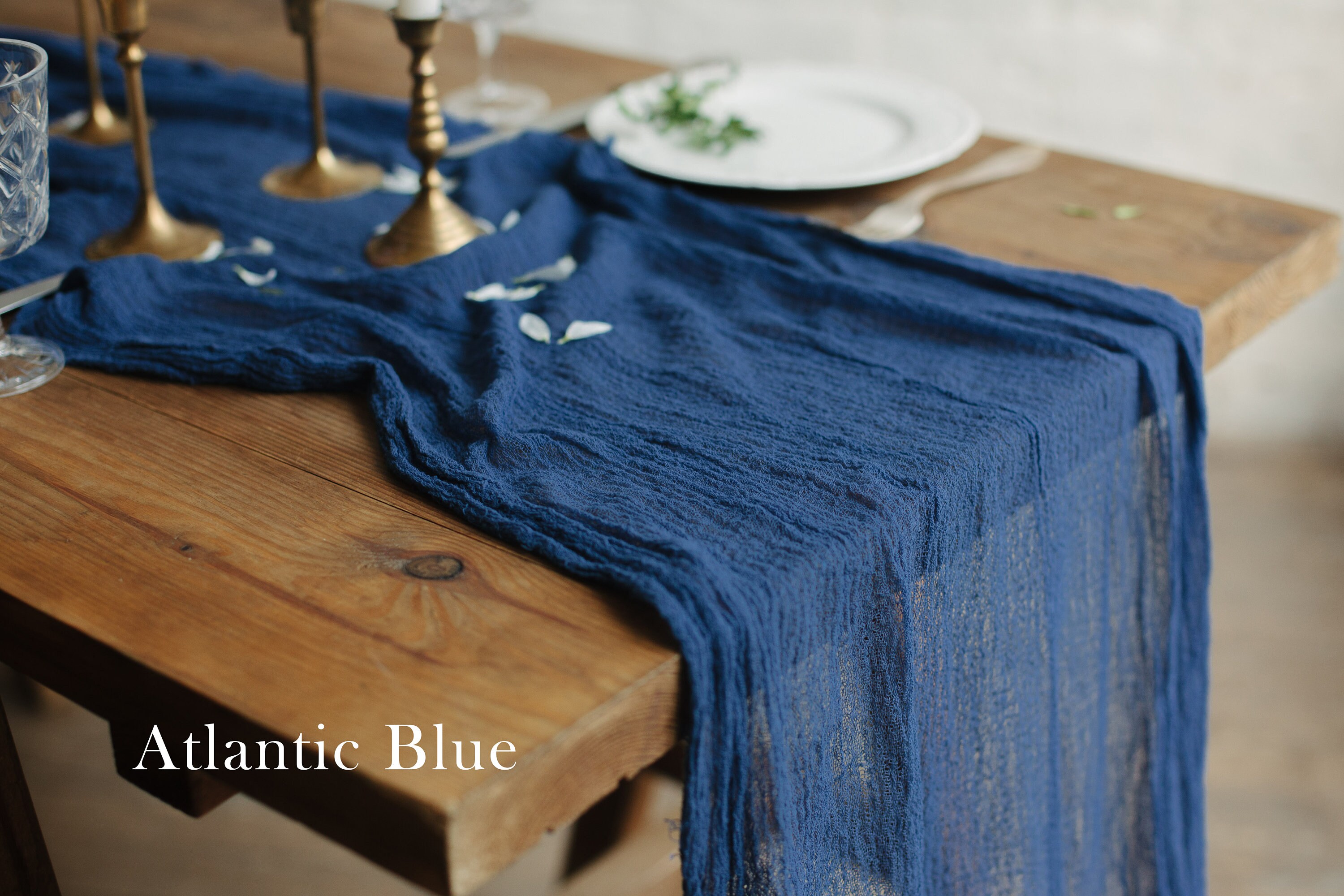 Runner centrotavola grigio scuro runner in garza per | Etsy Italia