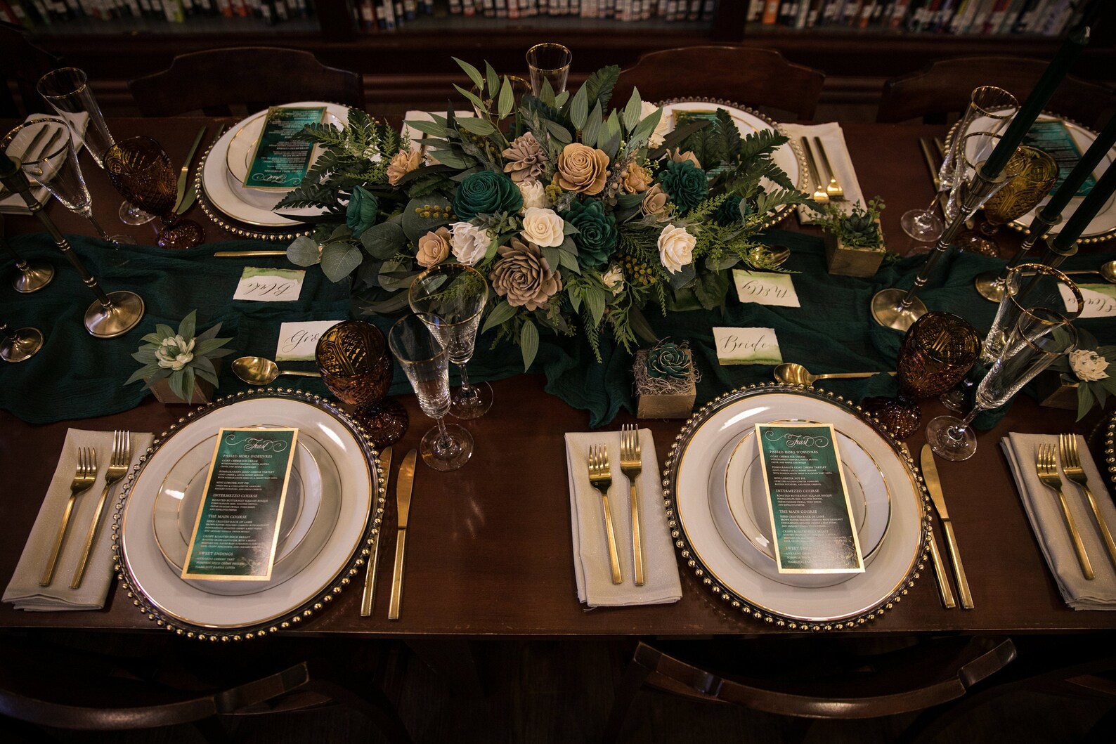 Green Table Runner Boho Wedding Cheesecloth Table Runner. | Etsy