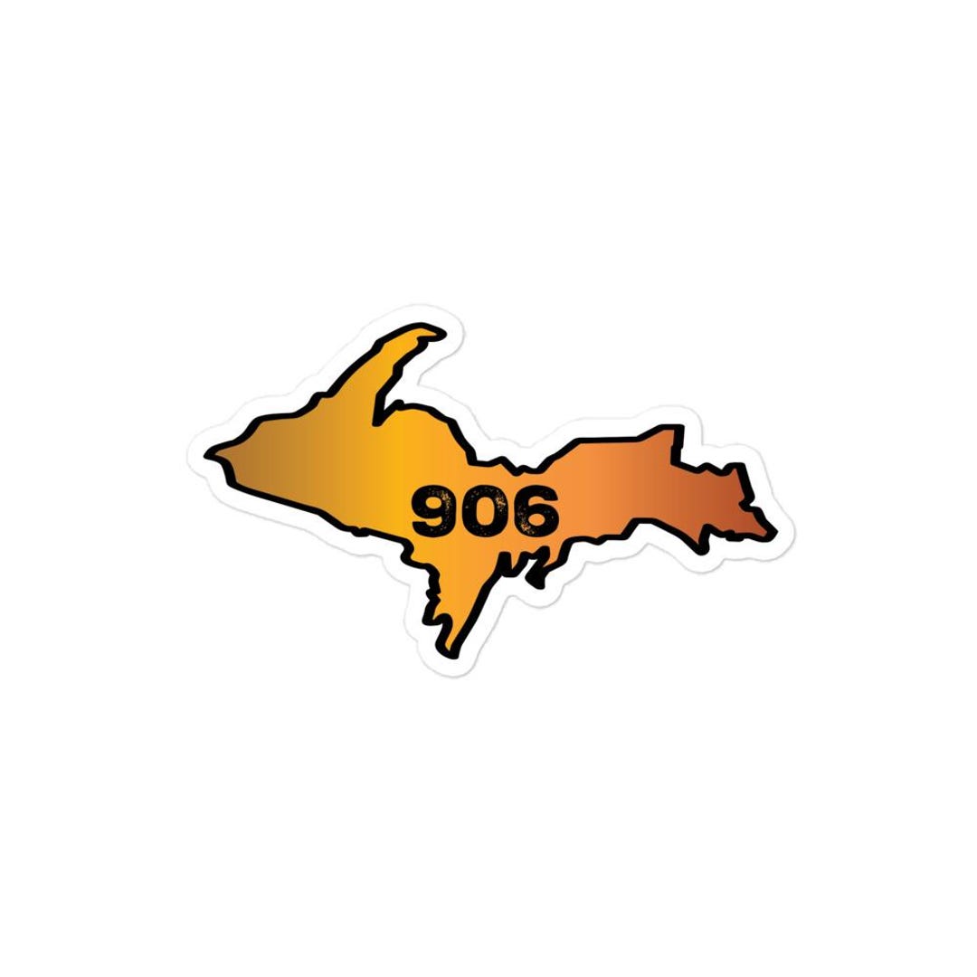 Yooper Michigan 906 Decal Sticker | Yooper Bumper Sticker Car Decal ...