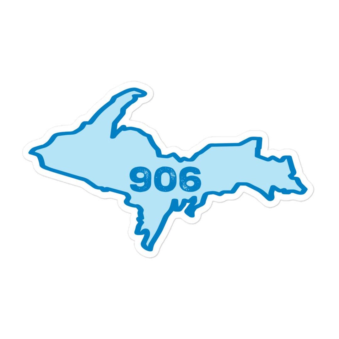 Yooper Michigan 906 Sticker | Yooper Car Decal, Upper Peninsula Sticker ...