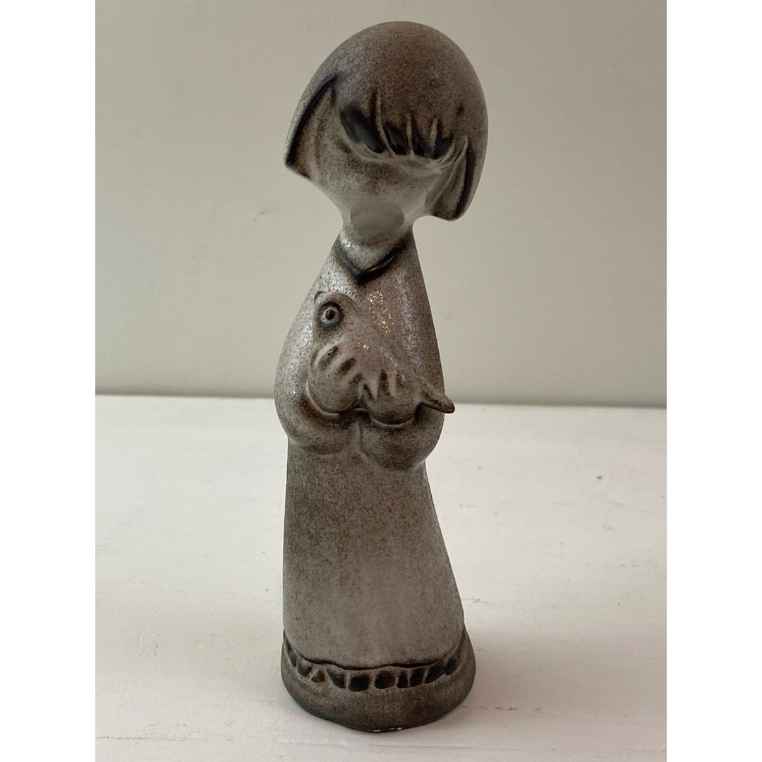 Vintage Rare Howard Pierce Girl/child Holding Bird MCM Statue - Etsy