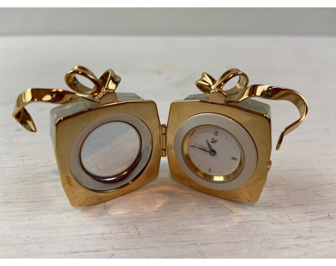 Swarovski Crystal Memories "secrets" Gold Gift Clock - Etsy